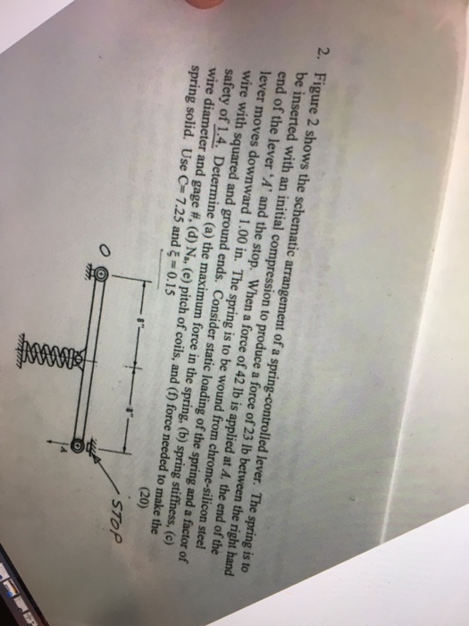 Solved 2. Figure 2 shows the schematic arrangement of a | Chegg.com
