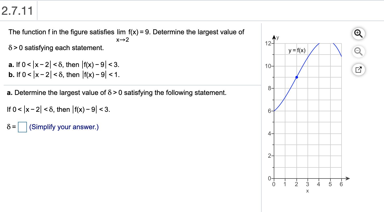 Solved 2 7 11 The Function F In The Figure Satisfies Lim