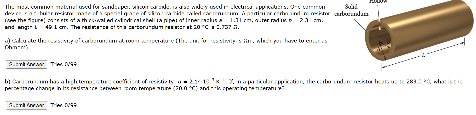 Solved The most common material used for sandpaper, silicon | Chegg.com