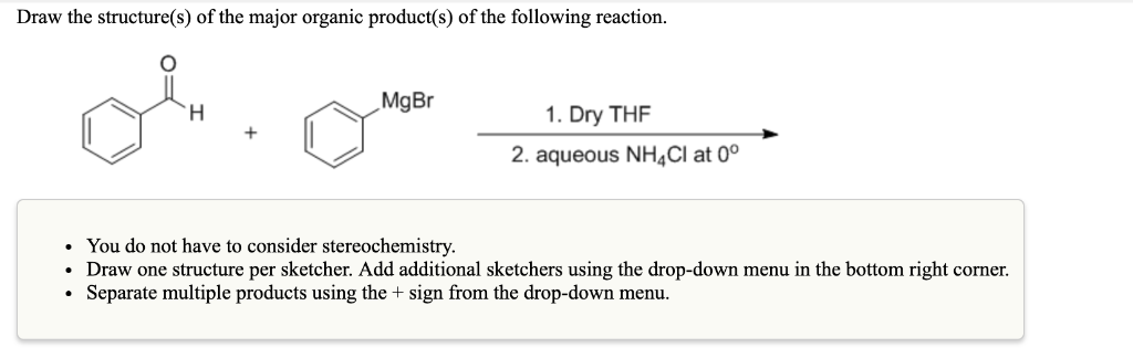 Solved Draw the structure(s) of the major organic product(s) | Chegg.com