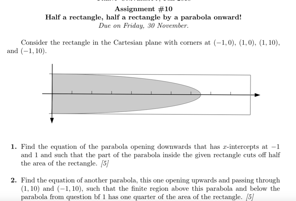 Solved Assignment #10 Half a rectangle, half a rectangle by | Chegg.com