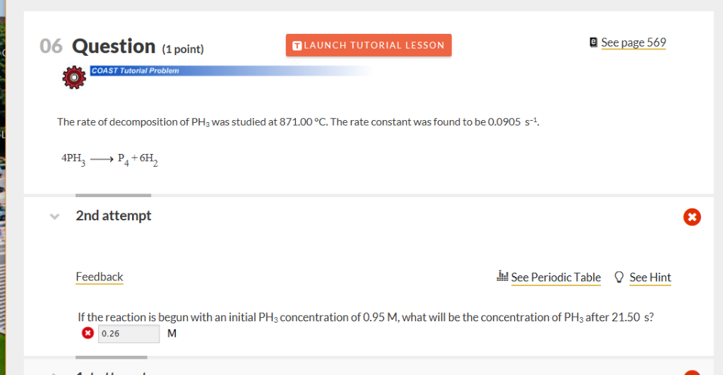 Solved 06 Question ( point) a See page 569 TLAUNCH TUTORIAL | Chegg.com