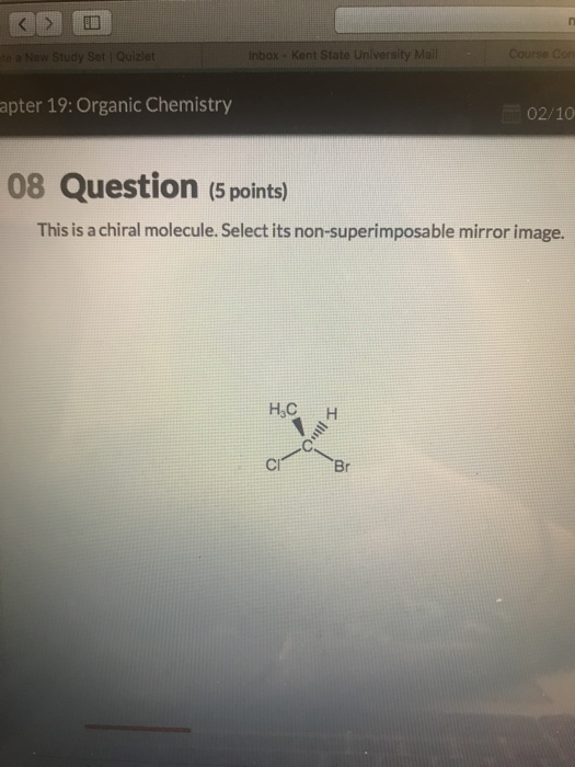 Solved apter 19: Organic Chemistry 02/10 08 Question (5 | Chegg.com
