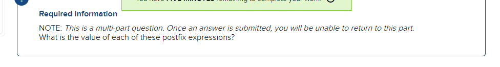 Solved Required information NOTE: This is a multi-part | Chegg.com