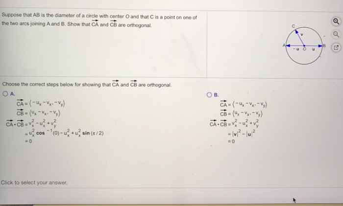 Solved Suppose that AB is the diameter of a circle with | Chegg.com