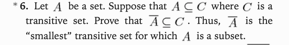 Solved * 6. Let A be a set. Suppose that ACC where C is a | Chegg.com