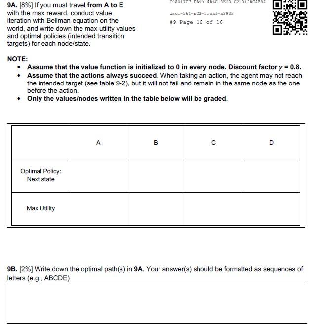 Solved 9. [10\%] MDP EB01F909-97E7-40C8-BT2D-92BD50A45479 | Chegg.com