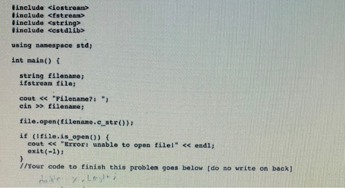 Solved include include ciostream> | Chegg.com