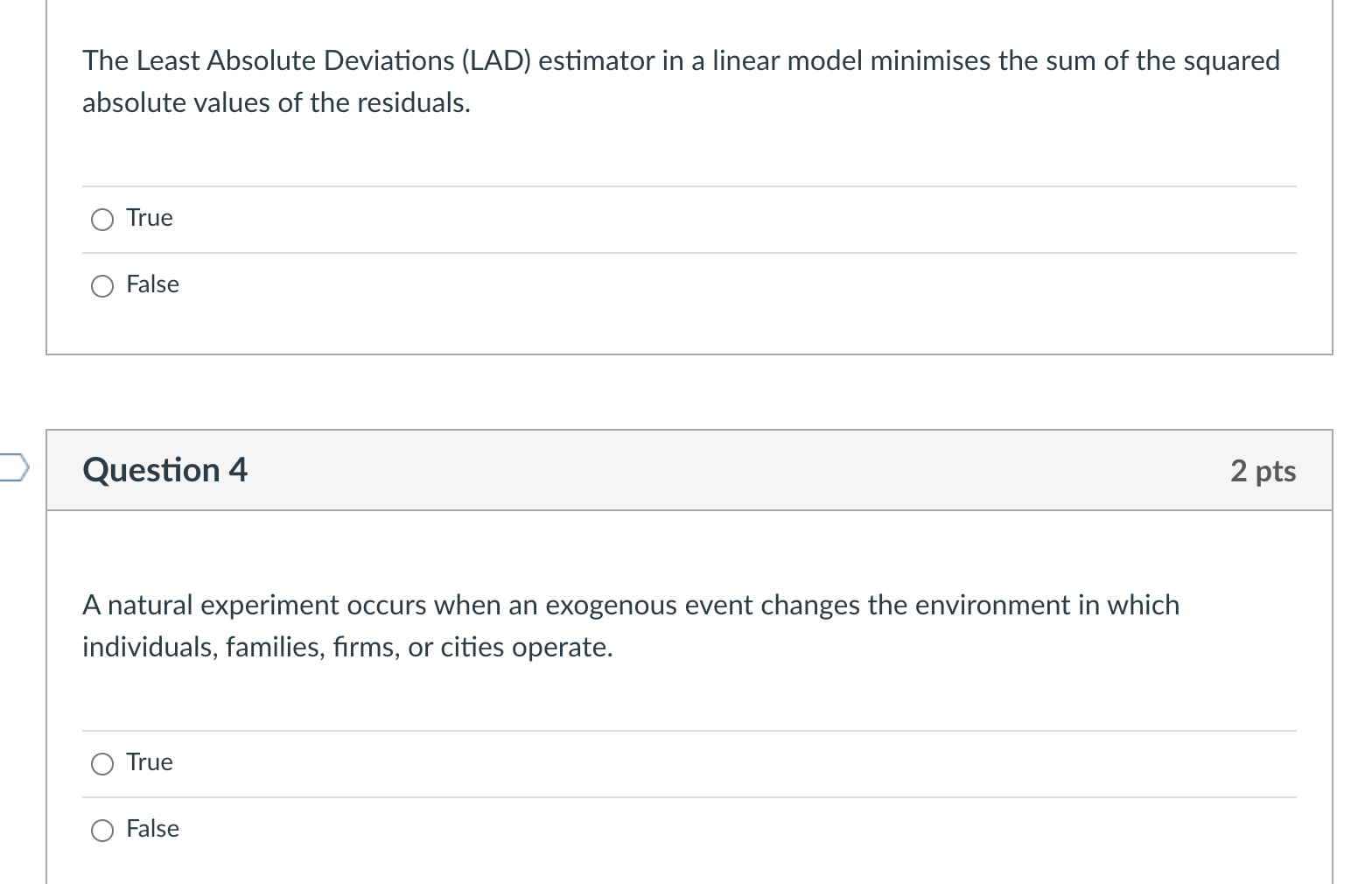 Solved The Least Absolute Deviations (LAD) estimator in a | Chegg.com