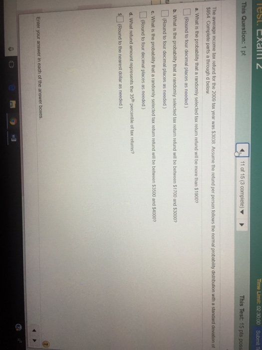 Solved This Test: 15 pts poss b. What is the probability | Chegg.com