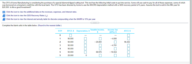 The CFO of Acme Manufacturing is considering the | Chegg.com
