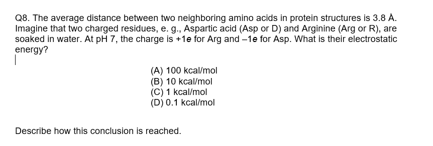 Solved Q8. The average distance between two neighboring | Chegg.com