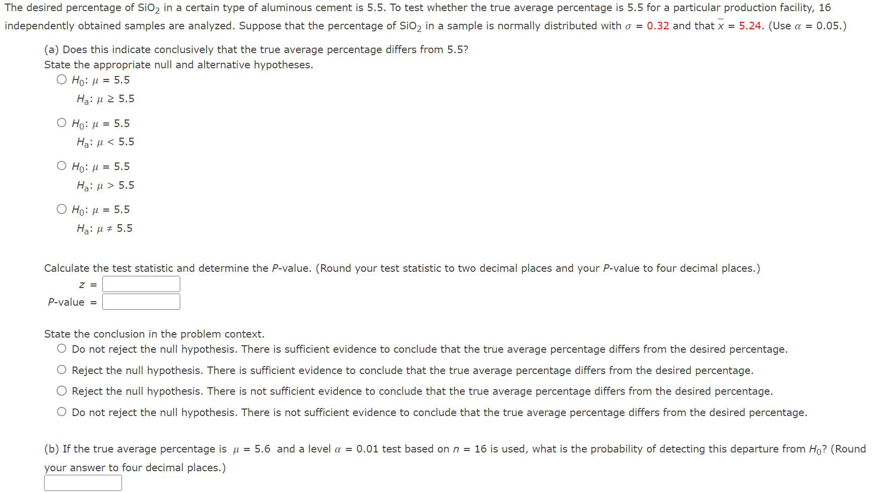 Solved desired percentage of SiO2 in a certain type of | Chegg.com