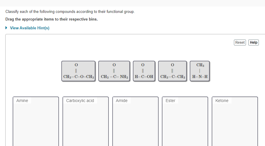 Solved Classify each of the following compounds according to | Chegg.com