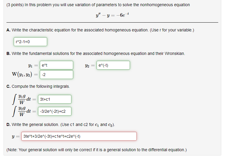 Solved (3 points) In this problem you will use variation of | Chegg.com