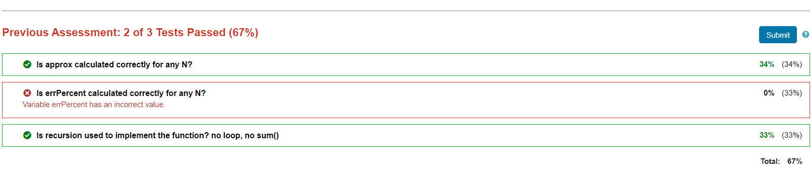 Solved Code to call your function ? 1 [approx, errPercent ]= | Chegg.com