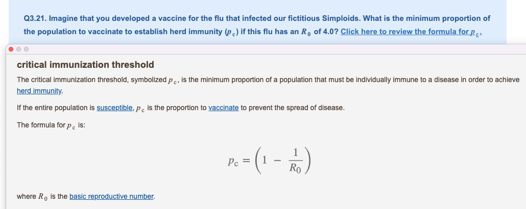 Q3.21. Imagine that you developed a vaccine for the | Chegg.com