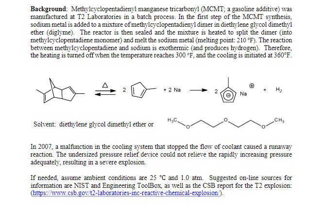 Background: Methylcyclopentadienyl manganese | Chegg.com