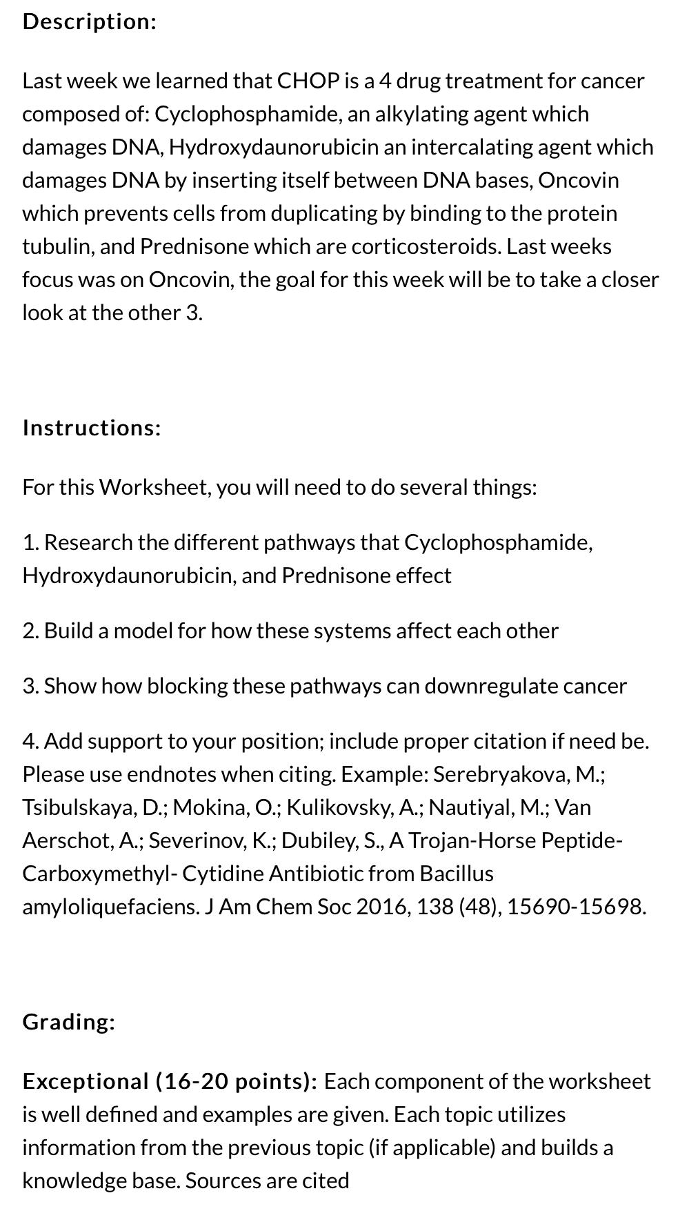 Solved Description: Last week we learned that CHOP is a 4 | Chegg.com