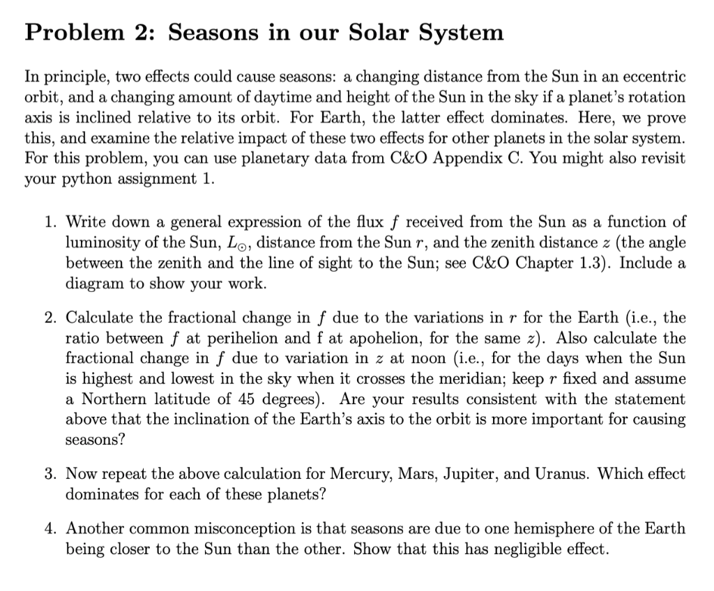 Solved APPENDIX C Solar System Data Planet (R) Mercury Venus | Chegg.com