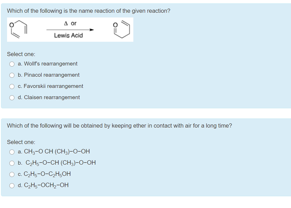 Solved Which pair of products would result from the acid | Chegg.com