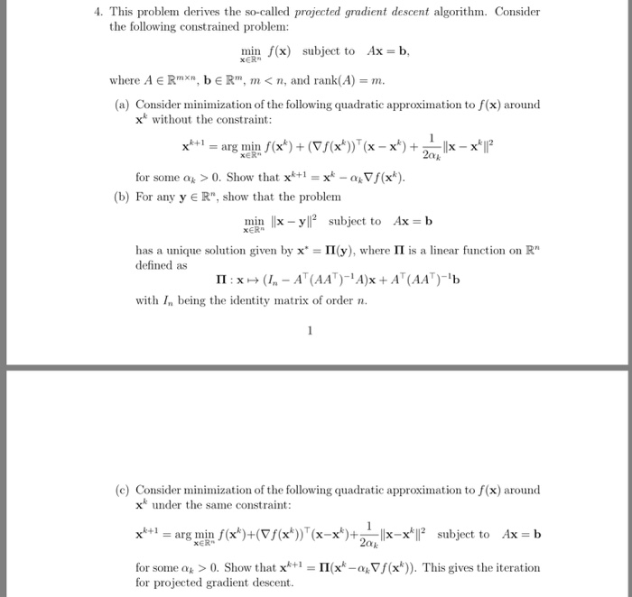 Solved This Problem Derives The So Called Projected 7012