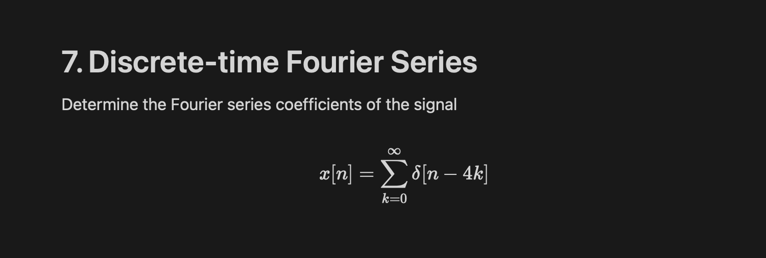 Solved Determine the Fourier series coefficients of | Chegg.com