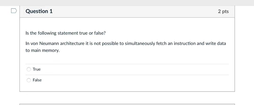 Solved Question 1 2 pts Is the following statement true or | Chegg.com
