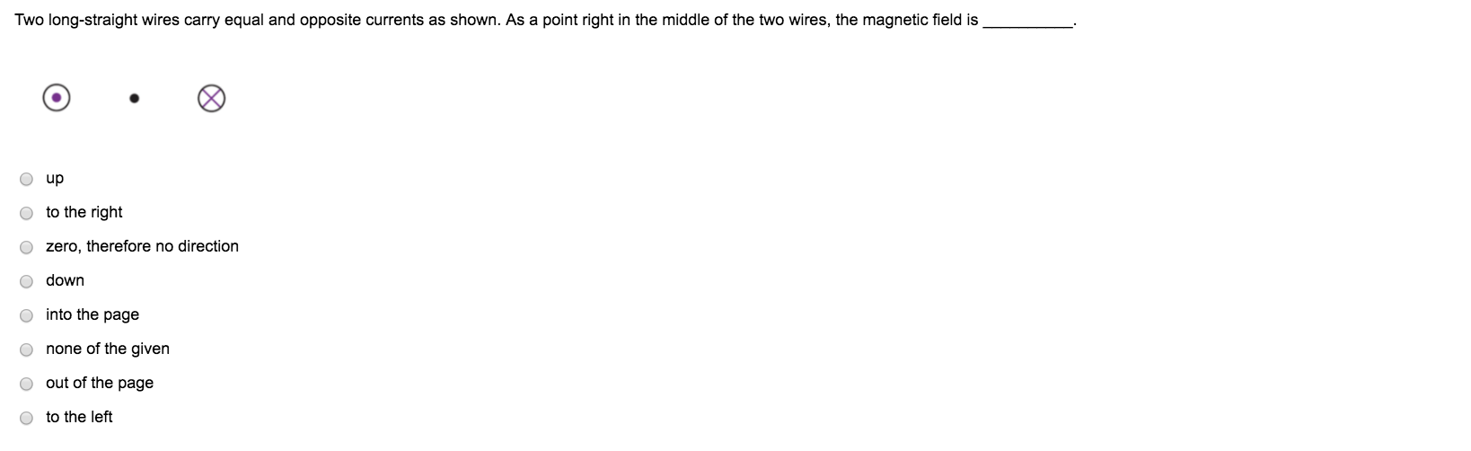 Solved A long straight wire carries 5.5 x 105 A current to | Chegg.com
