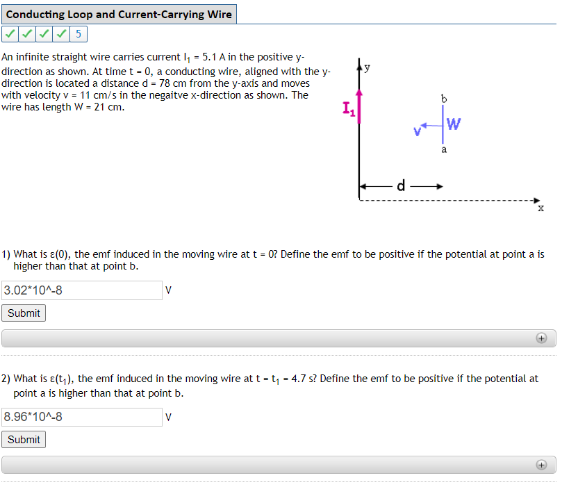 Solved Conducting Loop and Current-Carrying Wire 75 An | Chegg.com
