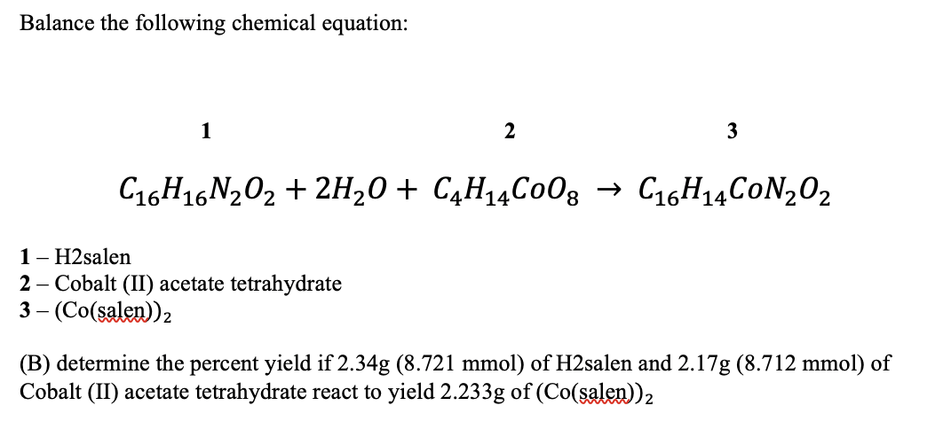 Solved Balance the following chemical equation: C16H16 | Chegg.com