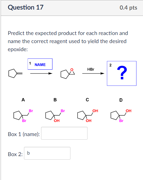 Predict the expected product for each reaction and | Chegg.com