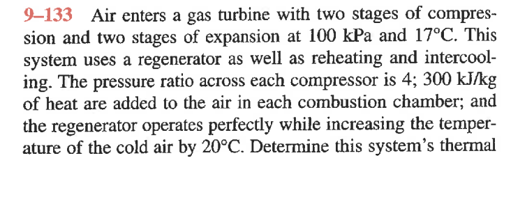 Solved efficiency. Assume isentropic operations for all | Chegg.com