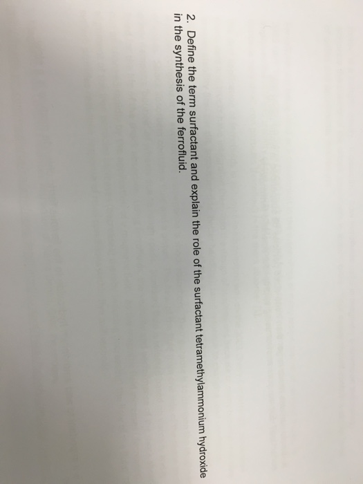 Solved Define the term surfactant and explain the role of | Chegg.com Solved Define the term surfactant and explain the role of | Chegg.com