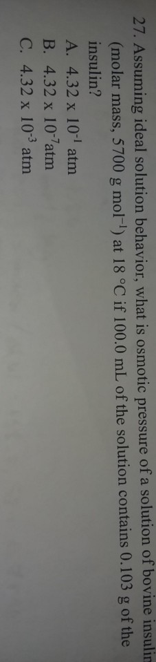 Solved 25. Assuming ideal solution behavior, what is the | Chegg.com