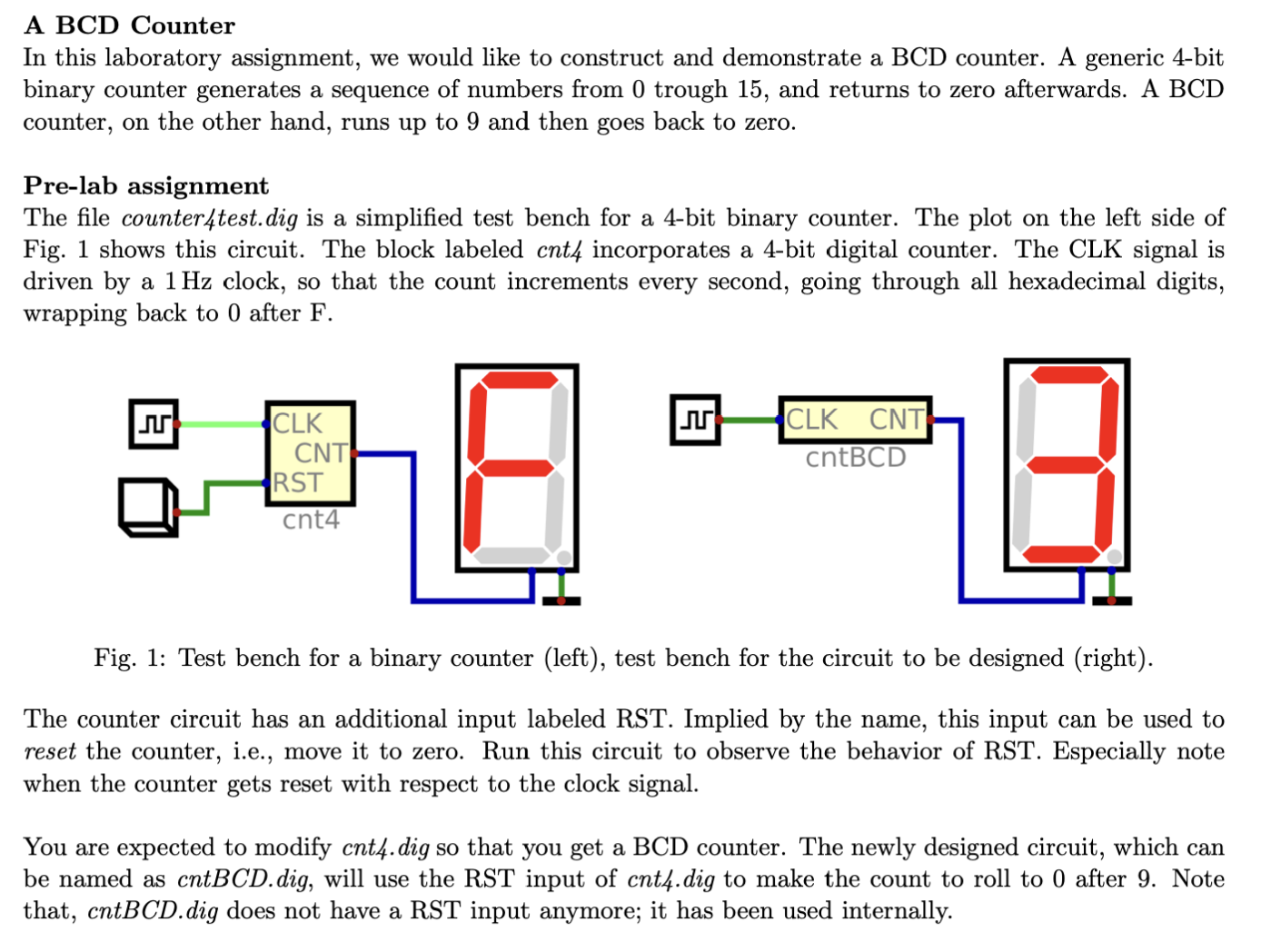 A BCD Counter In this laboratory assignment, we would | Chegg.com