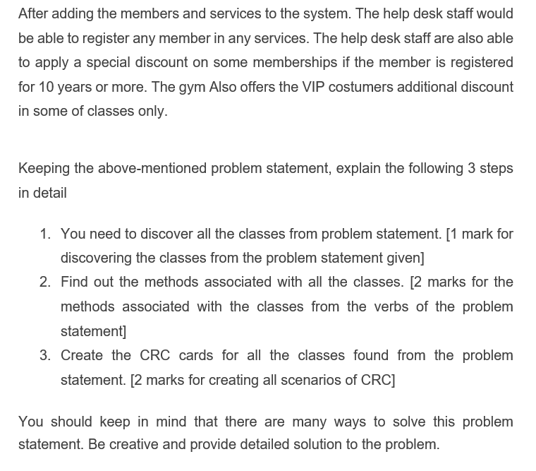 Solved Application Development using Object Oriented | Chegg.com