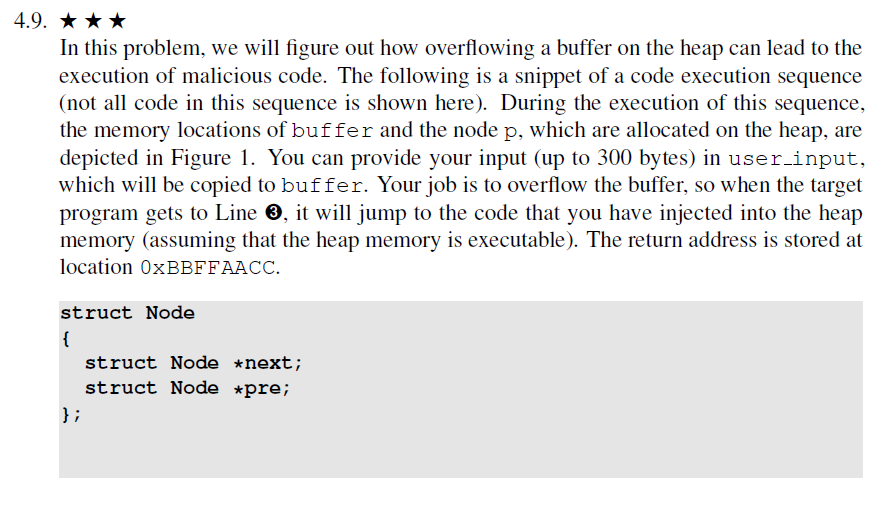 Solved In this problem, we will figure out how overflowing a | Chegg.com