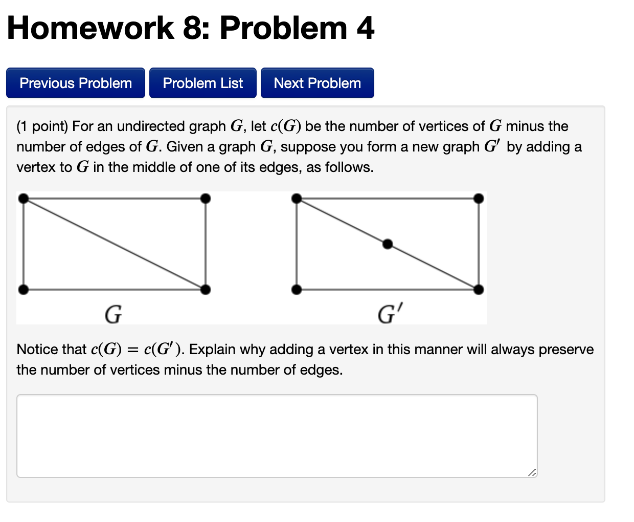Solved Homework 8: Problem 4 Previous Problem Problem List | Chegg.com