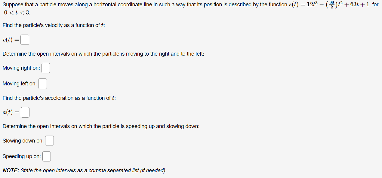Solved Suppose that a particle moves along a horizontal | Chegg.com
