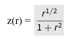 Solved z(r)=1+r2r1/2 | Chegg.com