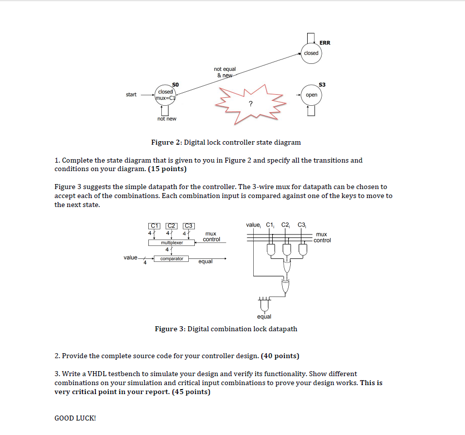 The purpose of this lab is to design and implement a | Chegg.com