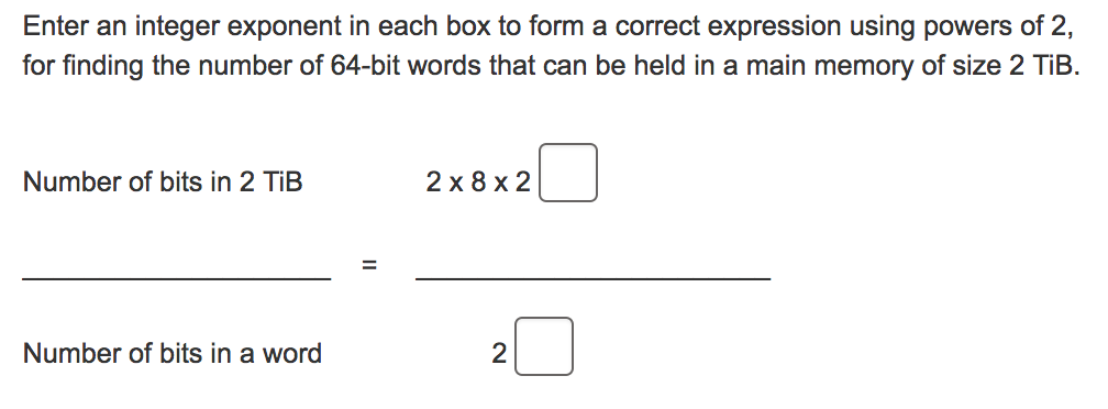 Solved Enter an integer exponent in each box to form a | Chegg.com