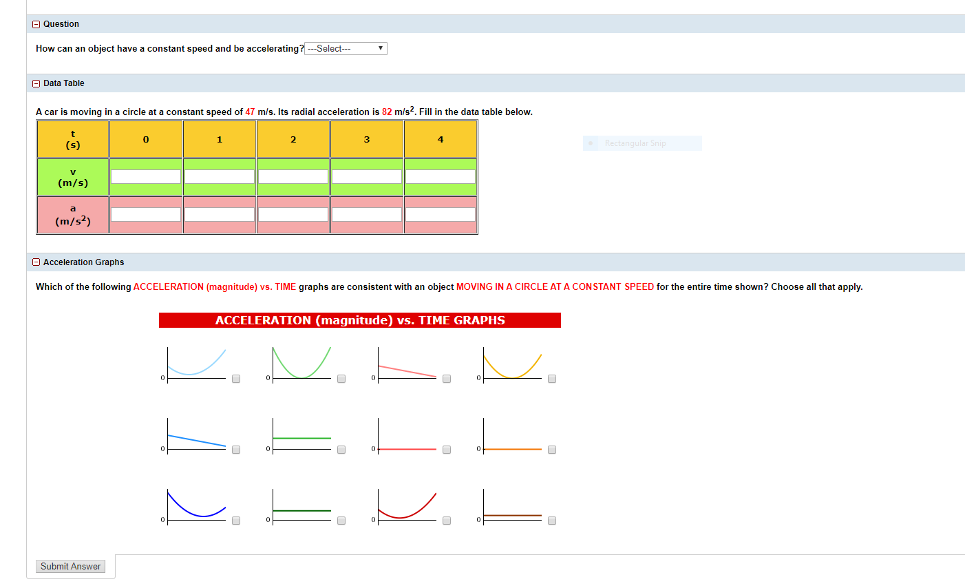 Solved O Question How can an object have a constant speed | Chegg.com
