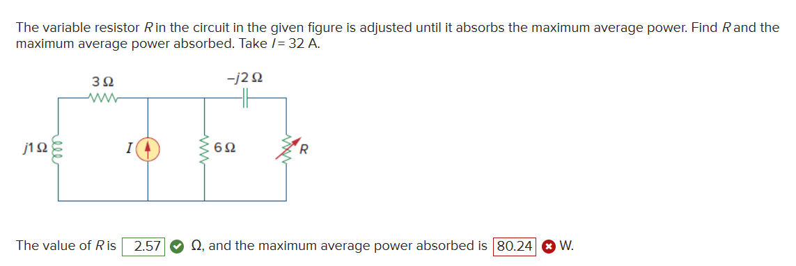 Solved The variable resistor R ﻿in the circuit in the given | Chegg.com