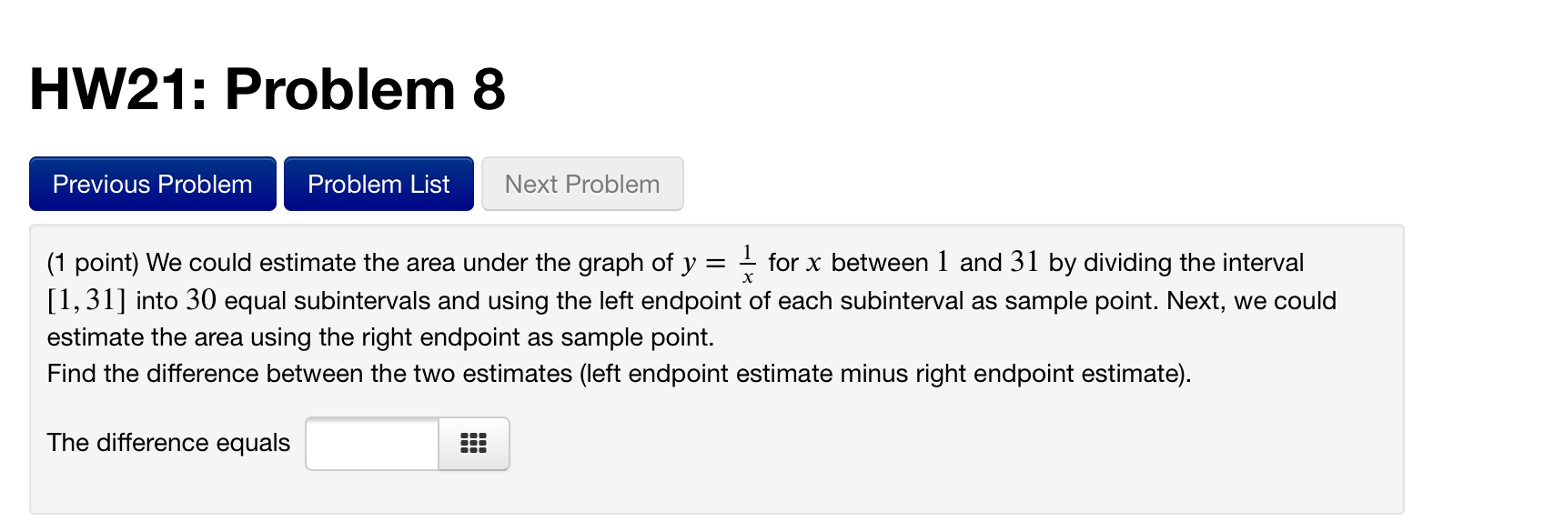 Solved HW21: Problem 8 Previous Problem Problem List Next | Chegg.com