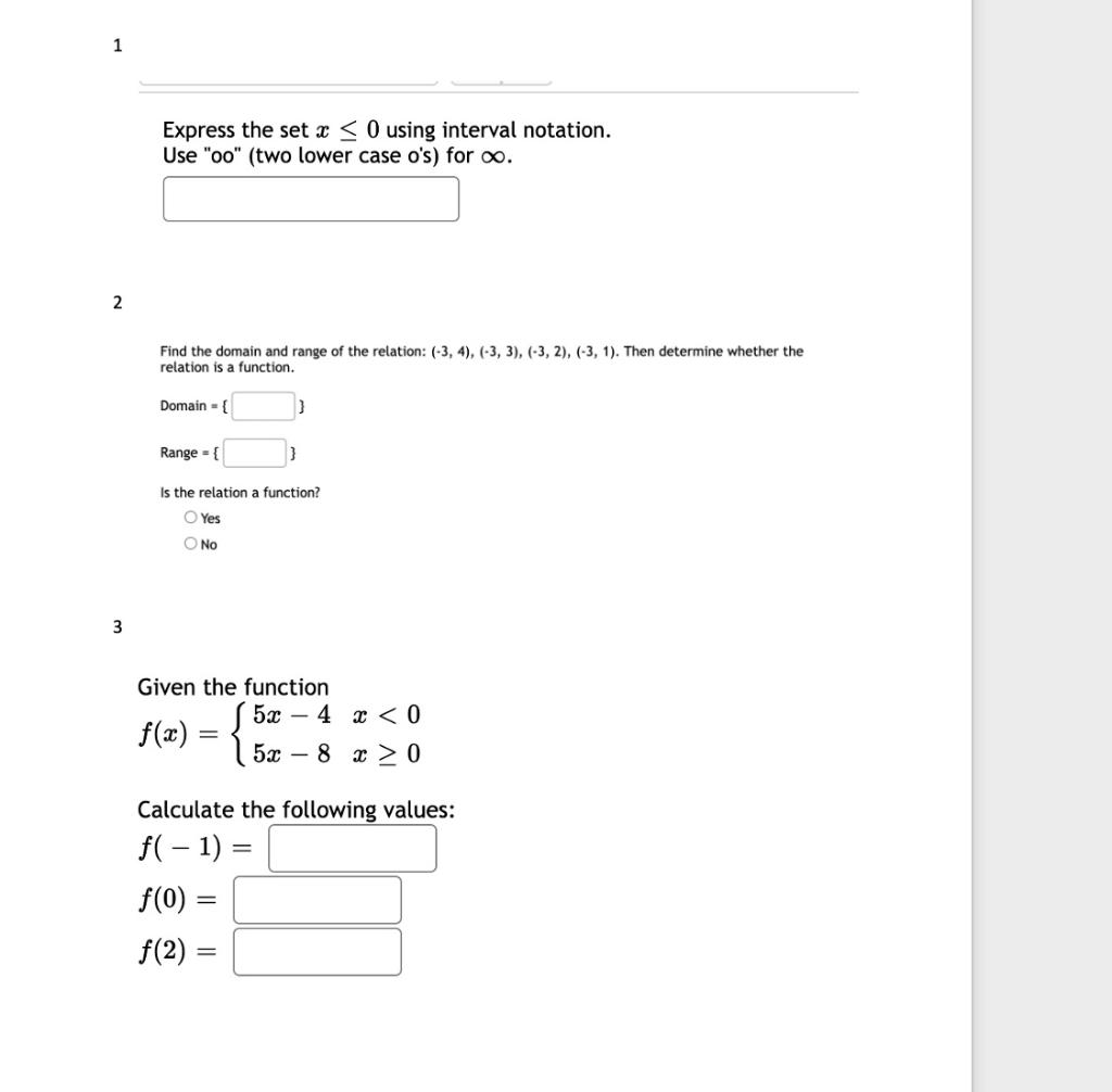 Solved 1 Express the set x