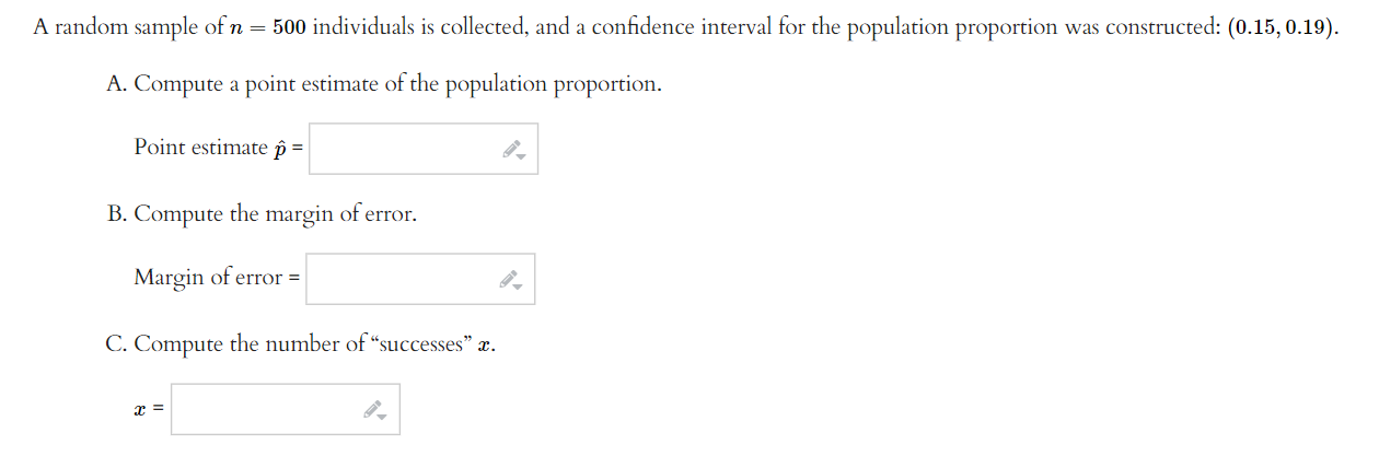 Solved random sample of n=500 individuals is collected, and | Chegg.com
