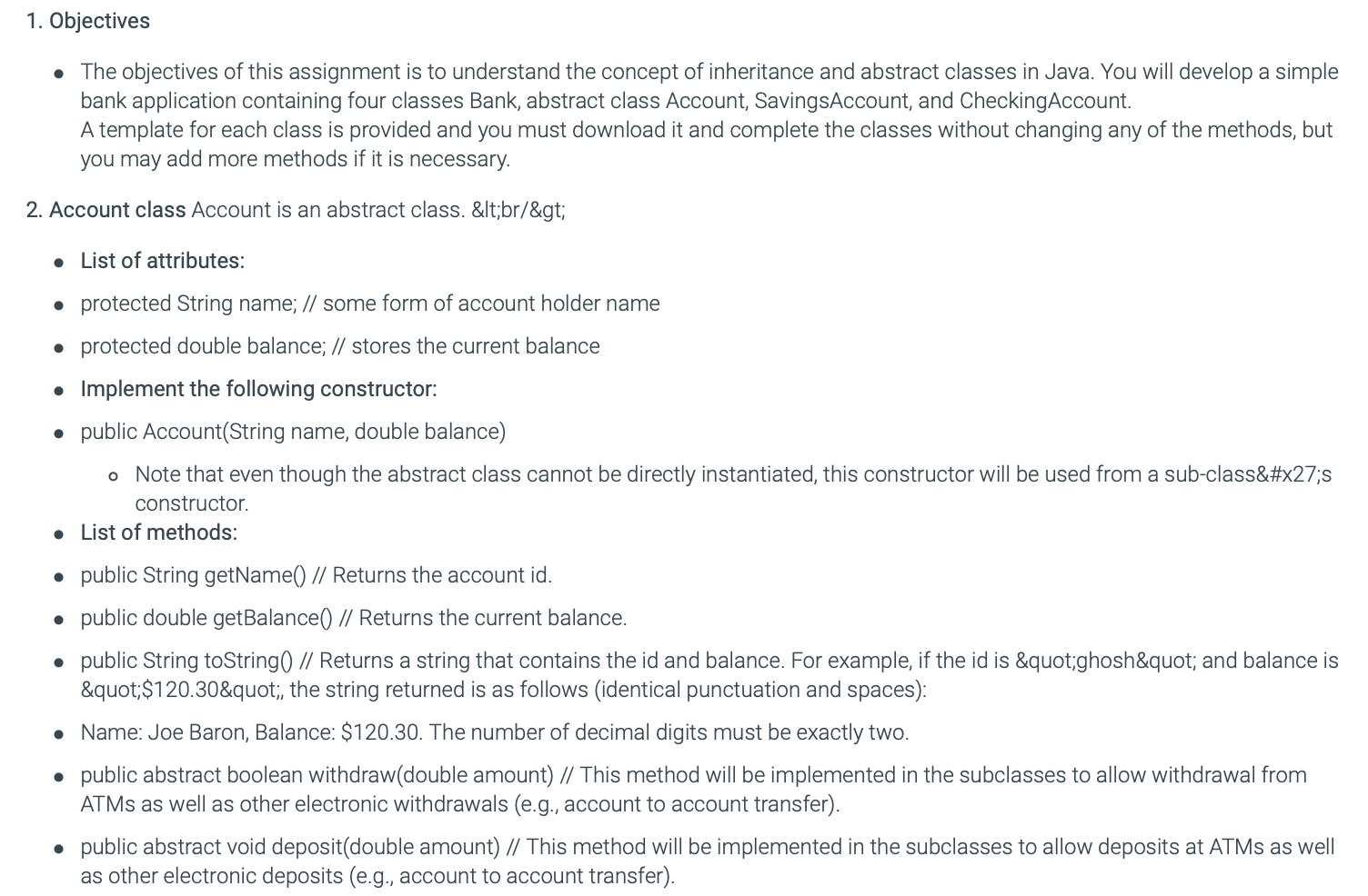 Solved JAVA PROGRAMMING: Please read the questions carefully | Chegg.com