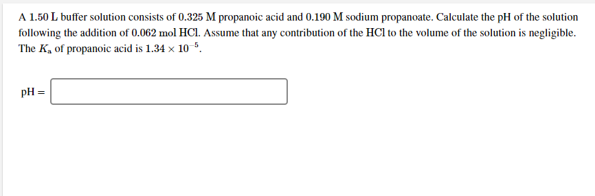 Solved A 1.50 L buffer solution consists of 0.325 M | Chegg.com